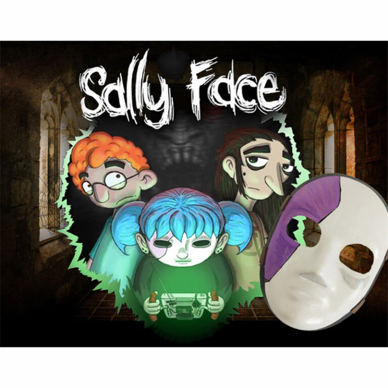 Sally Face Cosplay Set Mask Wig Wig Cap Costume Accessories For Parties ...