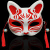 Handpainted Anime Fox Mask Demon Slayer Cosplay Masquerade Party Props ...