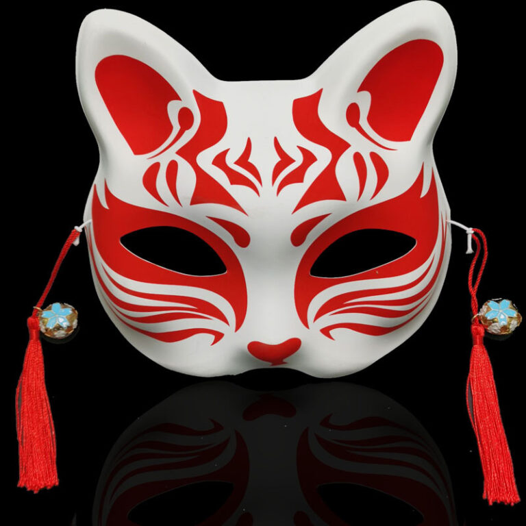 Handpainted Anime Fox Mask Demon Slayer Cosplay Masquerade Party Props ...