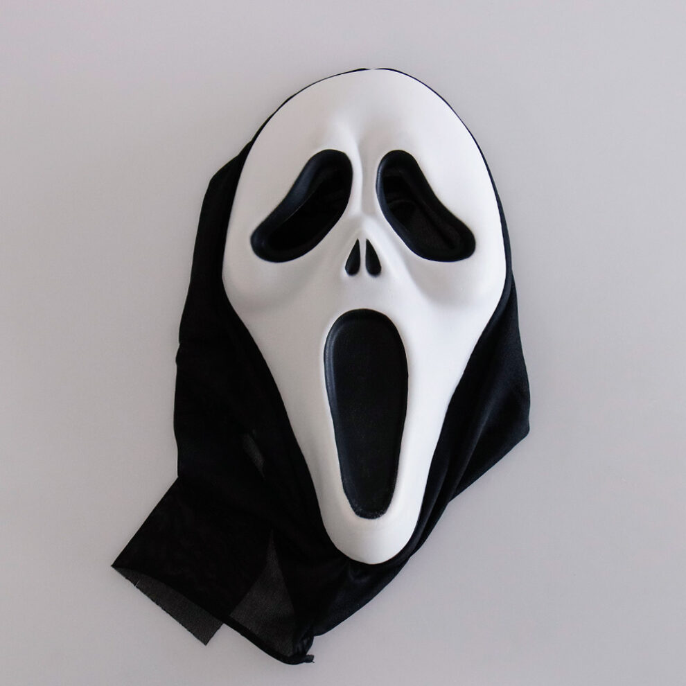 Ghost Face Halloween Costume White Horror Cosplay Scary Demon Props ...