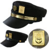Jojos Bizarre Adventure Kujo Jotaro Unisex Cosplay Cap With Metal Badge ...