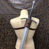 Medieval Larp Costume Mens Rapier Belt Sword Holder Sheath Scabbard ...