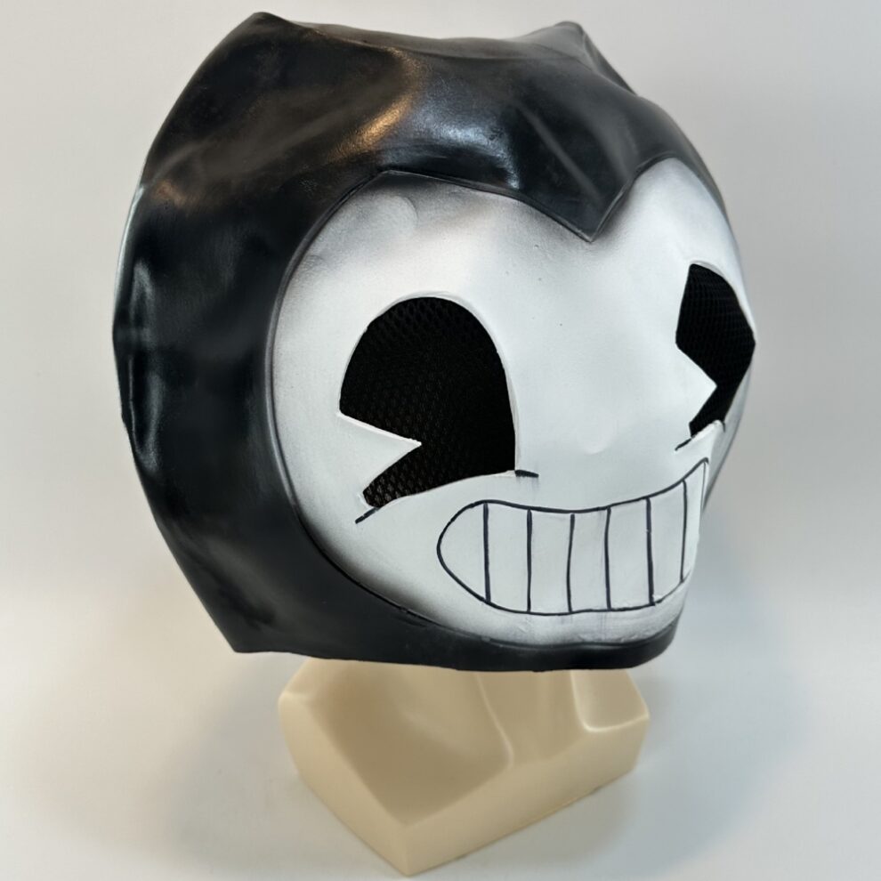 Bendy Horror Game Cosplay Latex Mask Full Face Halloween Party Costume ...