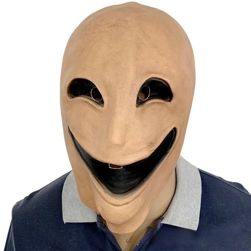 Scary Alien Halloween Mask No Face Man Cosplay Horror Movie Prop ...