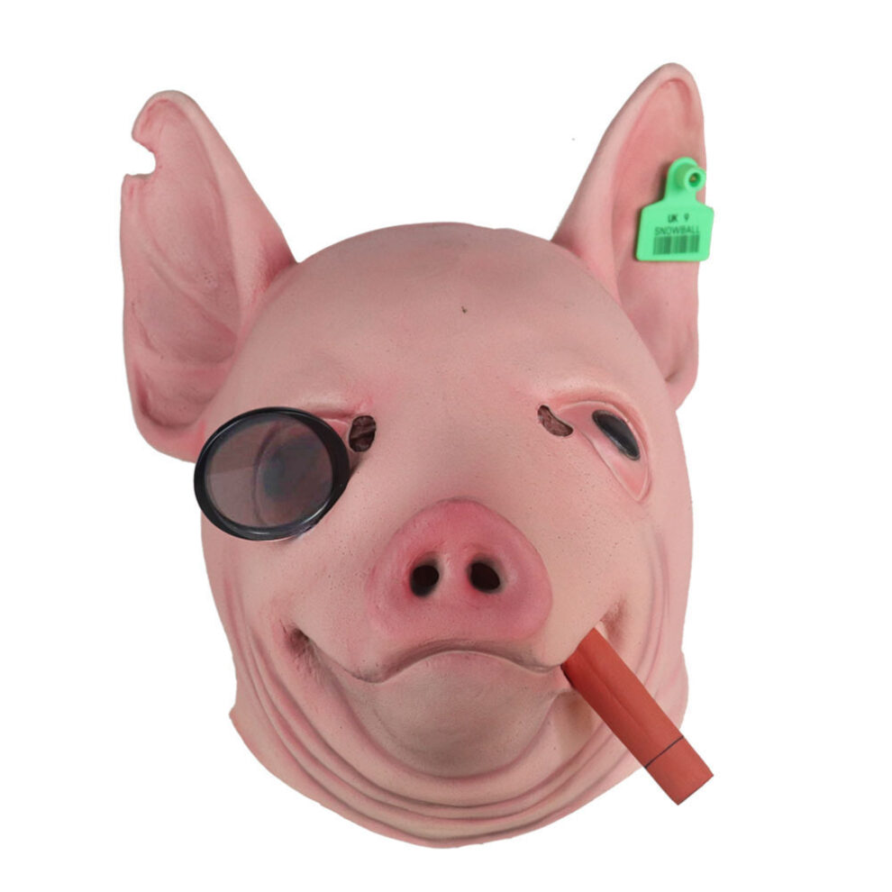 Legion Pig Mask Full Face Latex Cosplay Helmet For Halloween Parties ...