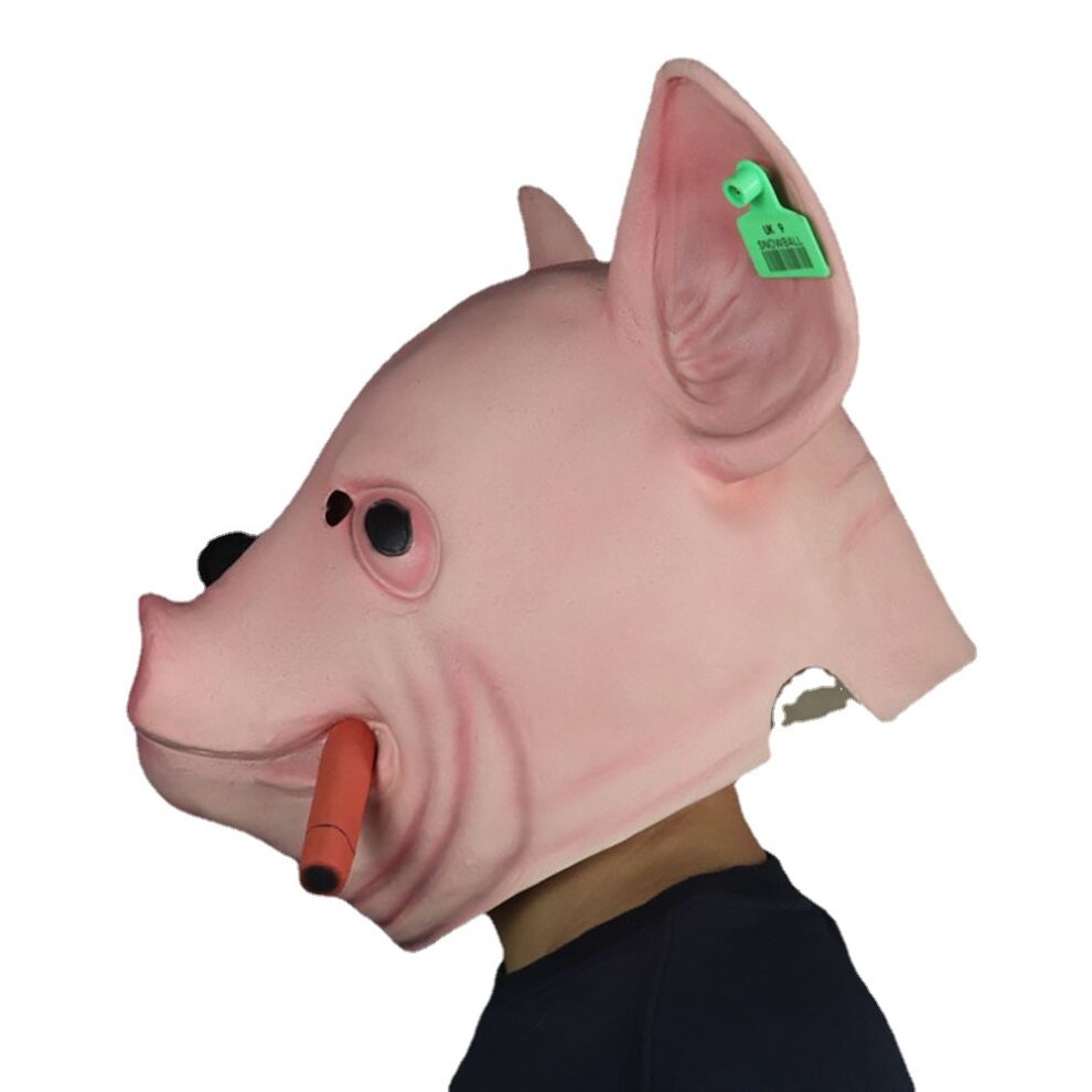 Legion Pig Mask Full Face Latex Cosplay Helmet For Halloween Parties ...
