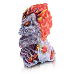 Evil Ghost Rider Skull Mask Halloween Cosplay Full Face Latex Helmet ...