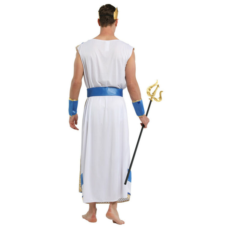 Poseidon Sea God Halloween Costume Adult Masquerade Fancy Dress Cosplay ...