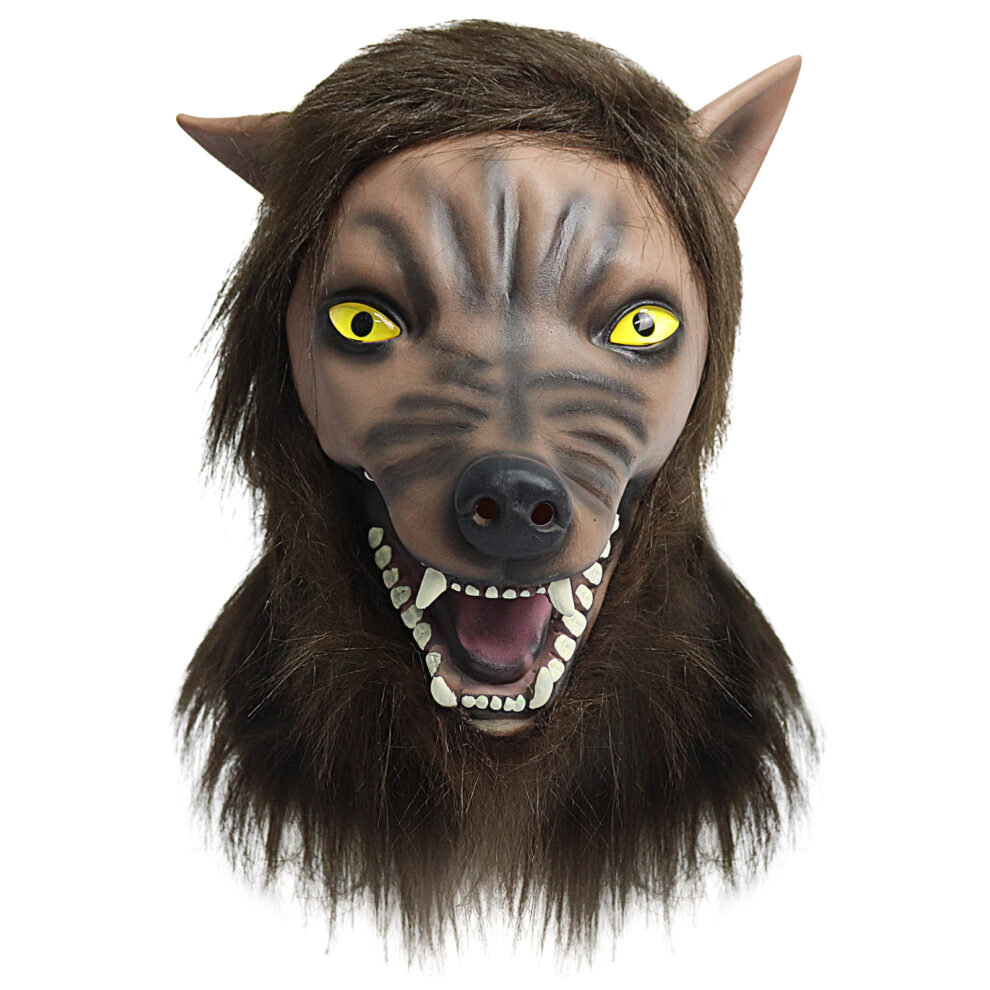Realistic Latex Werewolf Mask Halloween Cosplay Horror Anime Full Face ...