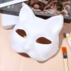 Anime Demon Slayer Cosplay Prop Handpainted Japanese Cat Fox Mask ...