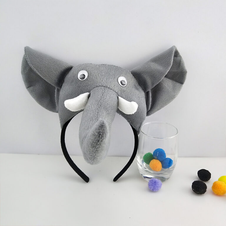 Elephant Ears Headband Plush Costume Set For Kids And Adults ...