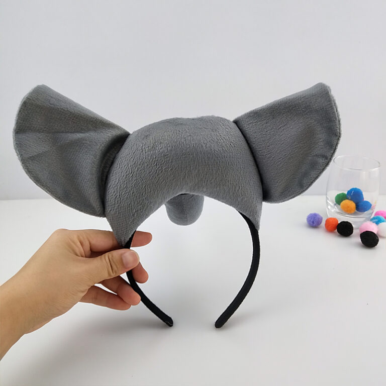 Elephant Ears Headband Plush Costume Set For Kids And Adults ...