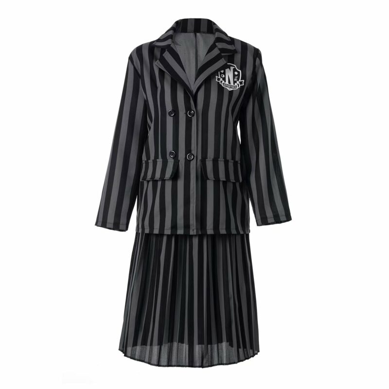 Wednesday Addams Costume Adultkids Cosplay Halloween Party School ...
