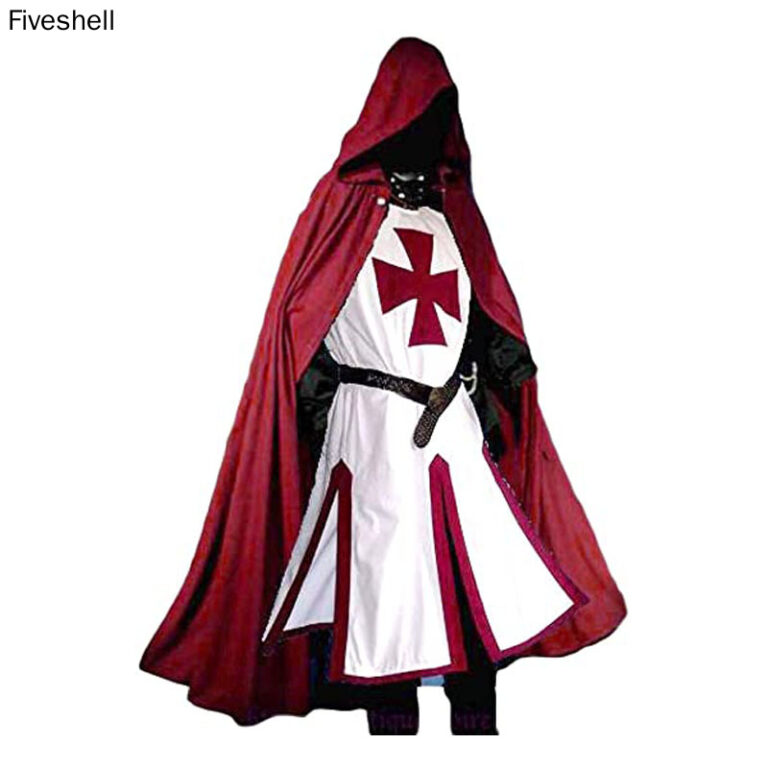 Mens Medieval Knights Templar Halloween Cosplay Costume Renaissance ...