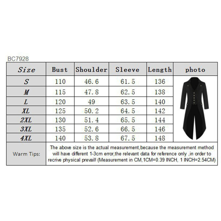 5xl Plus Size Mens Gothic Steampunk Tailcoat Jacket With Magic Hat ...