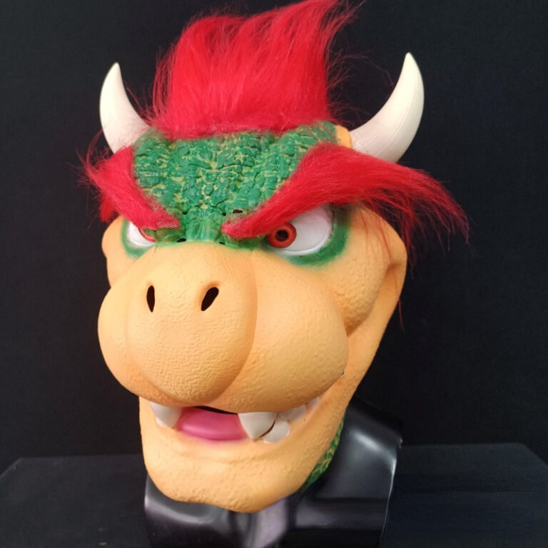 Adult Bowser Cosplay Costume Set Anime Latex Face Mask Gloves ...
