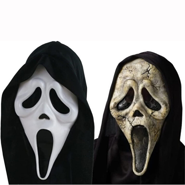 Adult Scream Ghost Face Horror Halloween Mask For Cosplay And Costumes ...