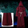 Medieval Wizard Costume Hooded Monk Robe Halloween Cosplay Priest ...