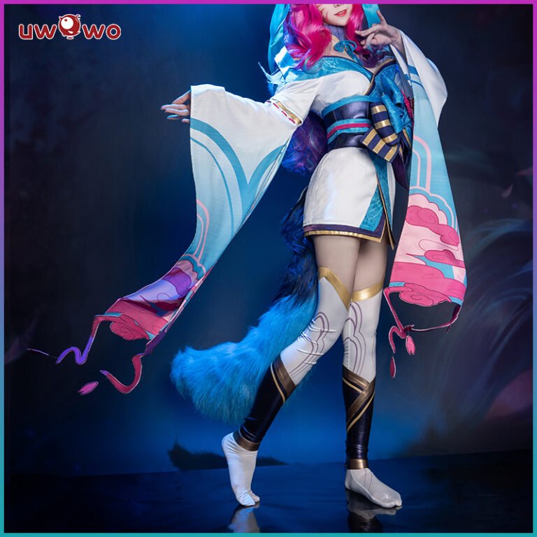 Uwowo Spirit Blossom Ahri Lol Cosplay Costume For Halloween Gaming ...