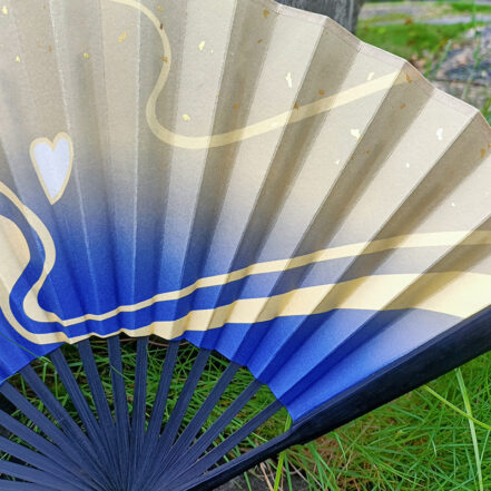 Genshin Impact Kamisato Ayaka Durable Portable Cosplay Folding Fan Gift ...