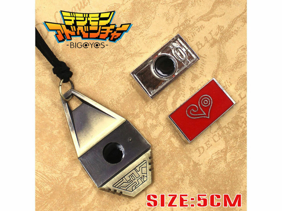 Digimon Adventure Crest Tag Magnetic Necklace Evolution Badge Toy Gift ...